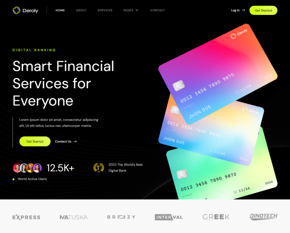 Bank Card WordPress Themes | Credit Card WordPress Themes