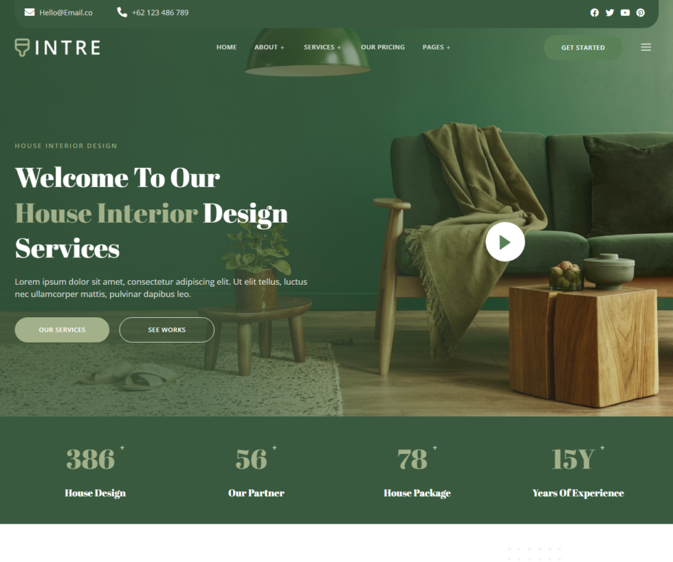 House WordPress Theme | Interior Design WordPress Theme