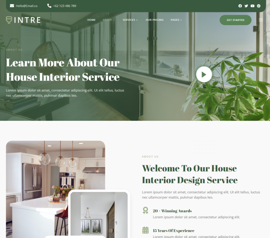 House WordPress Theme | Interior Design WordPress Theme