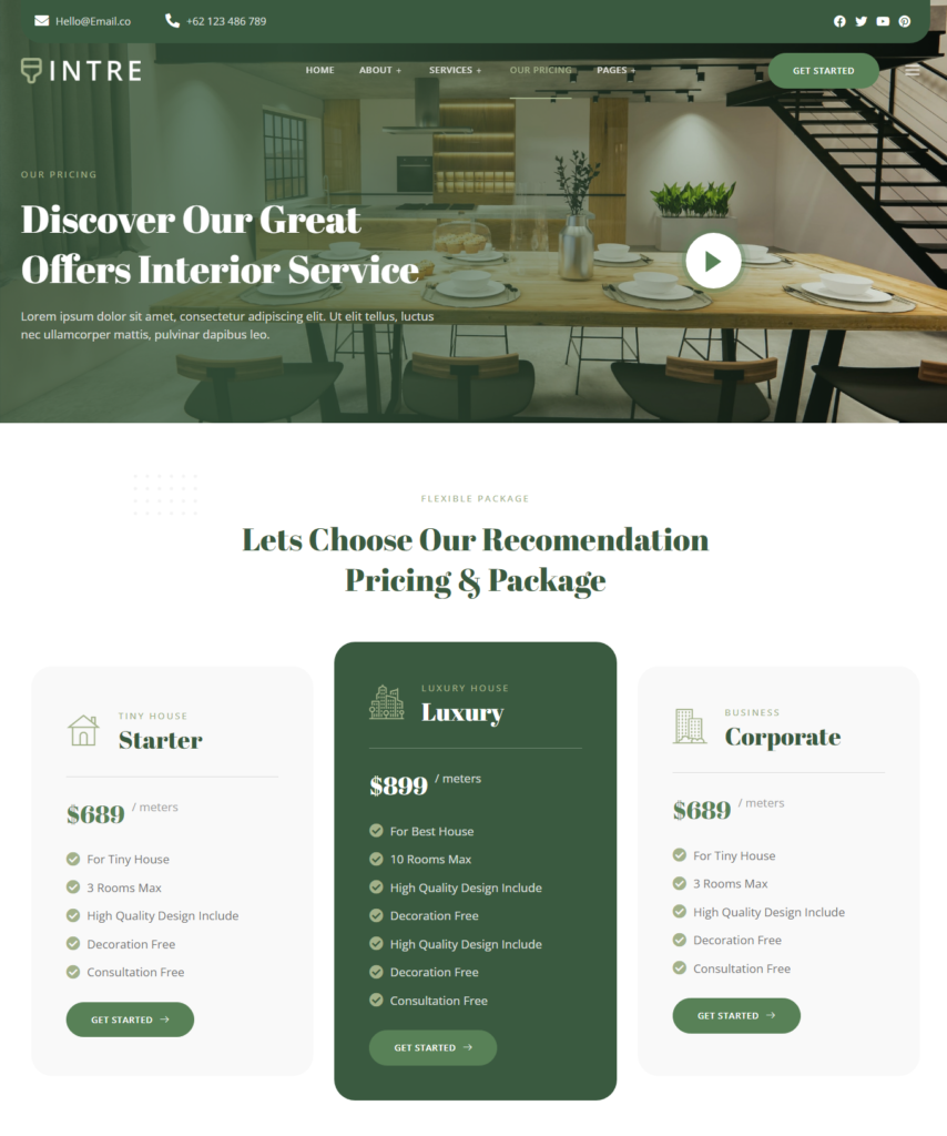House WordPress Theme | Interior Design WordPress Theme